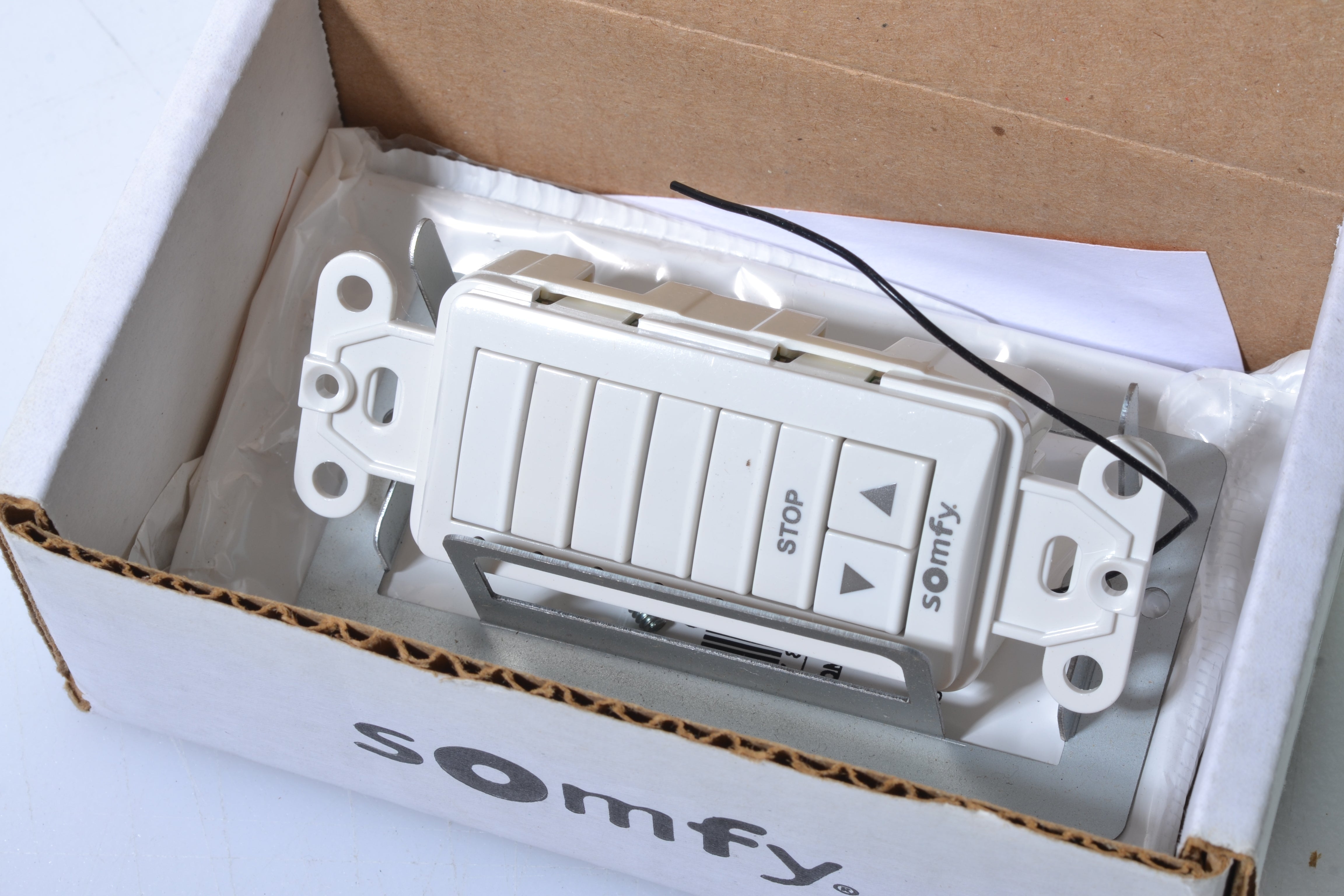 Somfy Decoflex Wirefree RTS Wall Switch, 5-Channel, White (1810813) NI ...