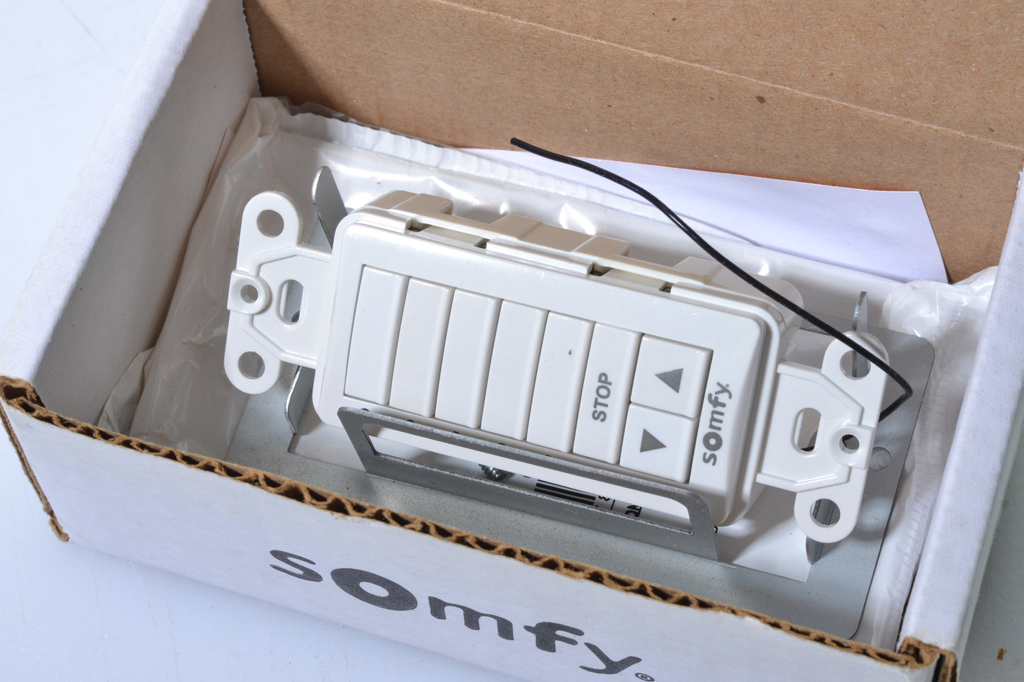 Somfy Decoflex Wirefree RTS Wall Switch, 5-Channel, White (1810813) NI ...