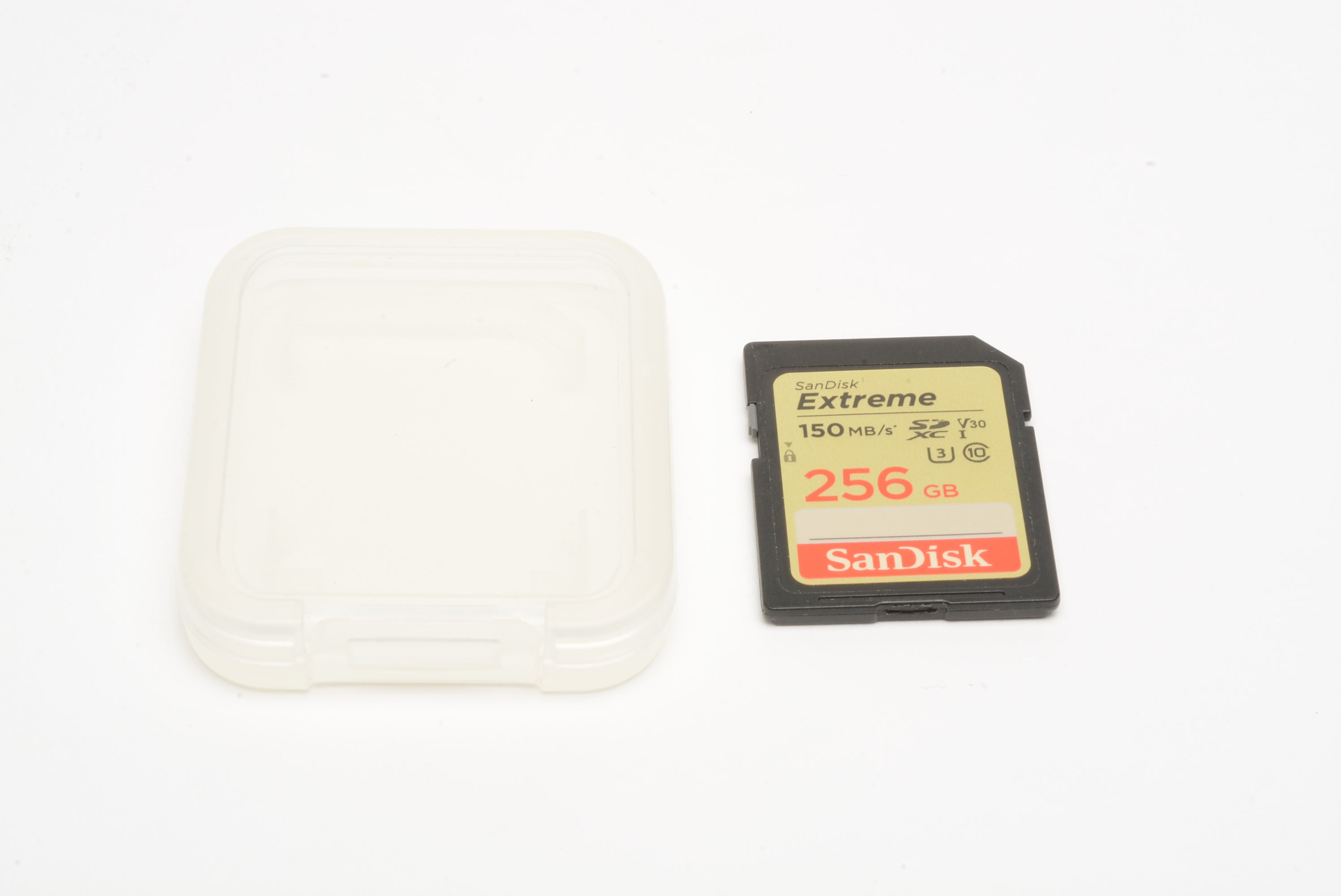 Sandisk Extreme 256GB 150MB/s SD card in jewel case, formatted ...