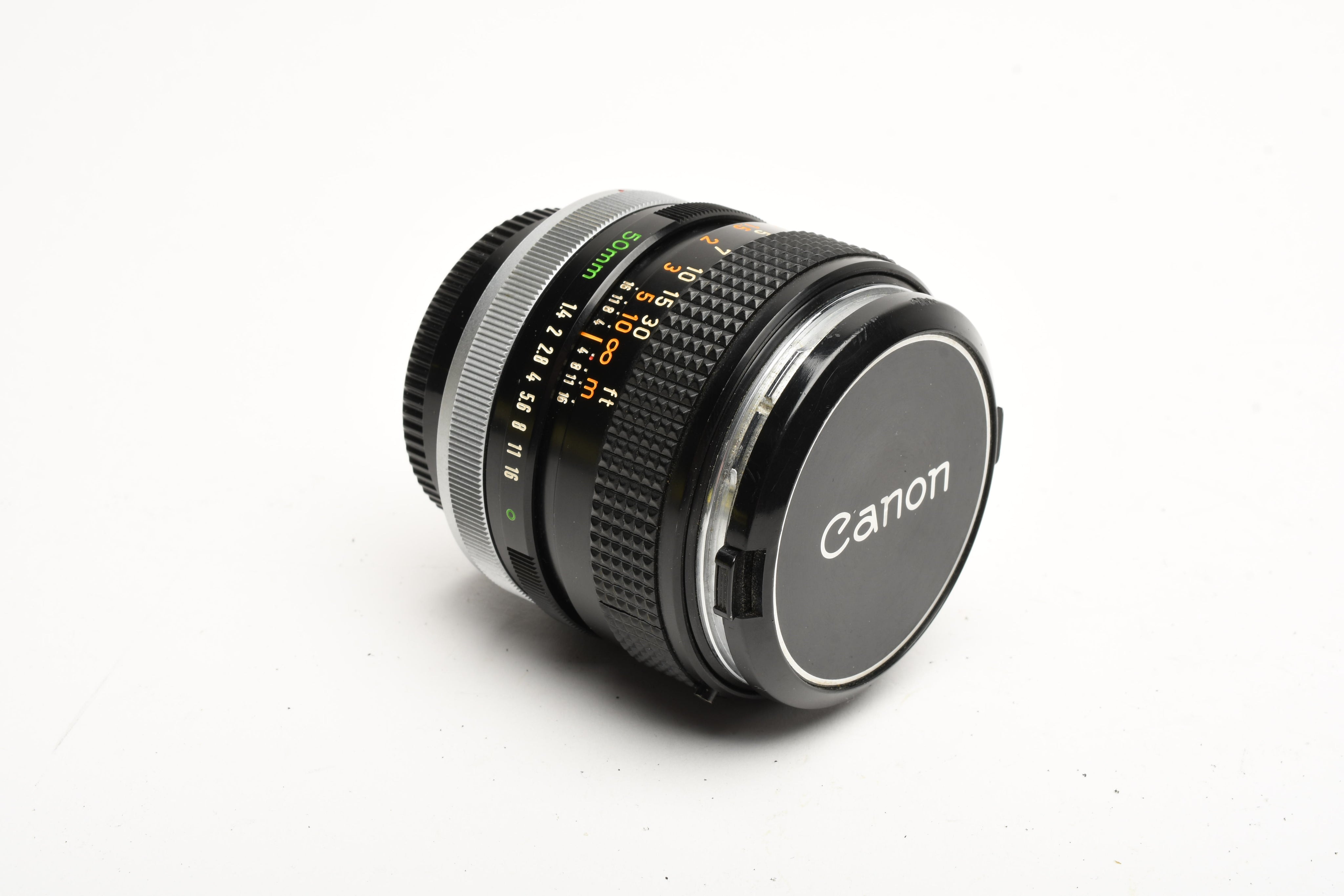 Canon 50mm f1.4 FD Silver Rim Prime lens Breech mount, caps, Bargain ...