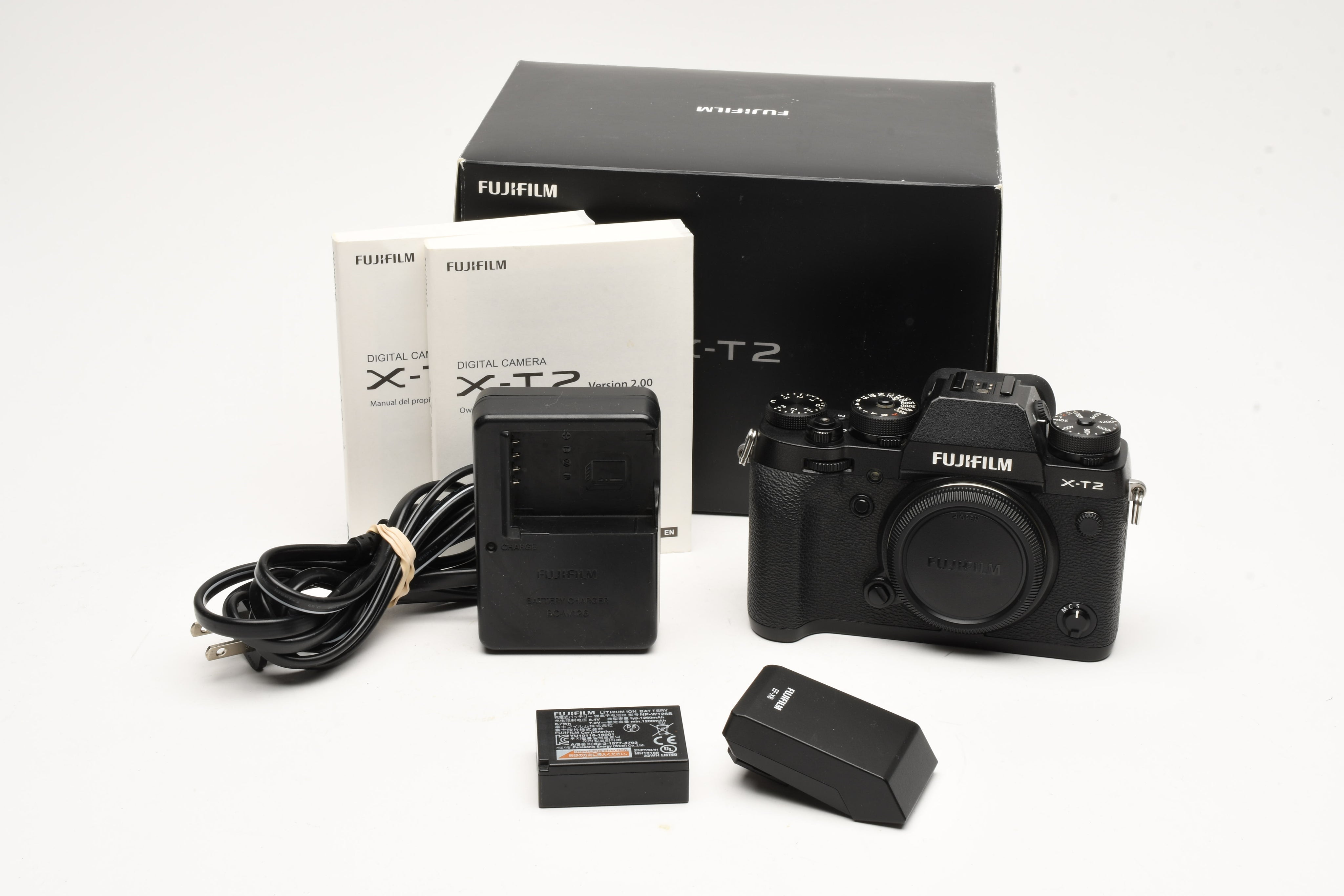 Fuji Fujifilm X-T2 Mirrorless body, Mint-, Boxed, batt+charger+mannual ...