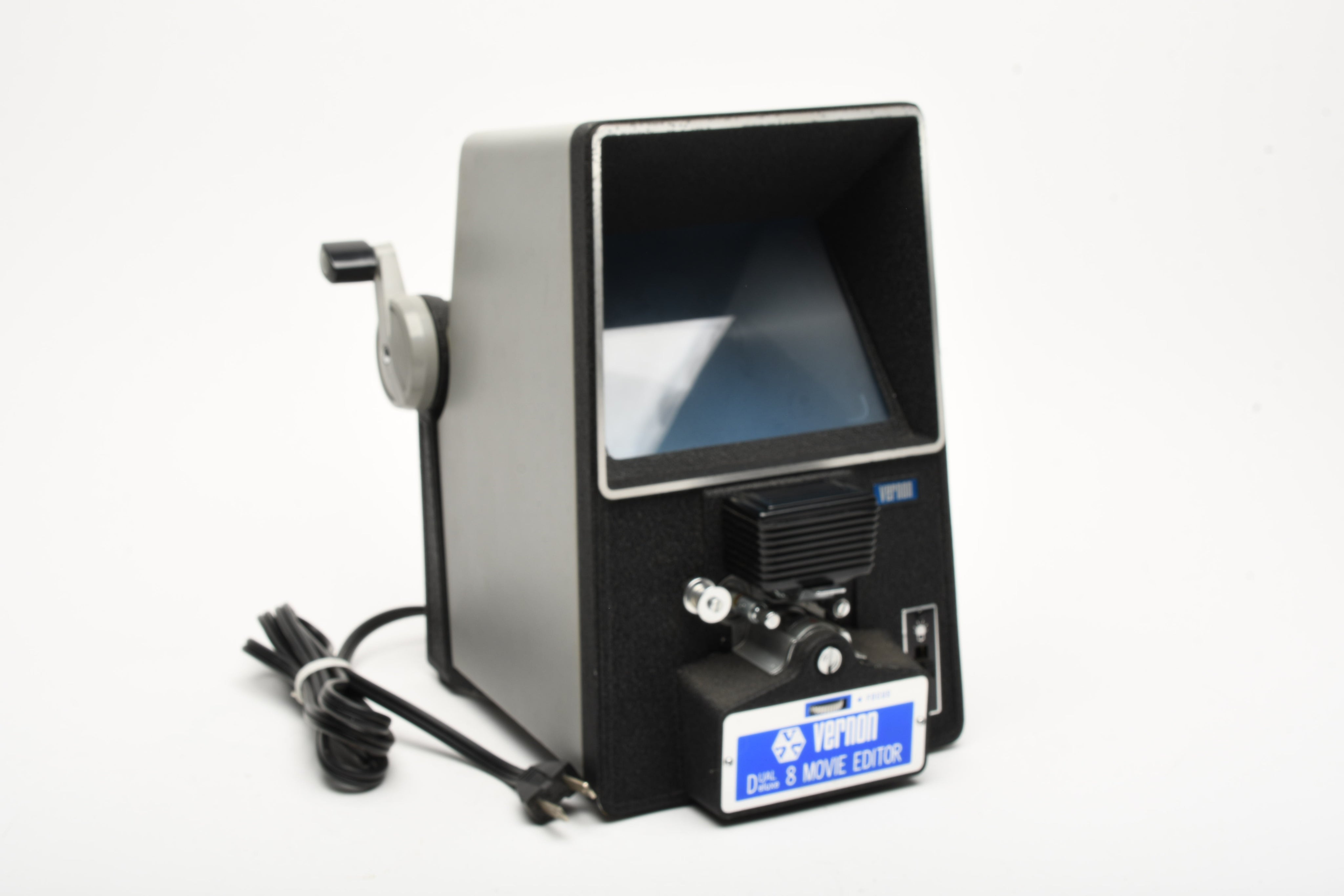 Vernon Dual 8 Deluxe Movie Film Editor, clean, tested, 5.5" Screen (Re ...