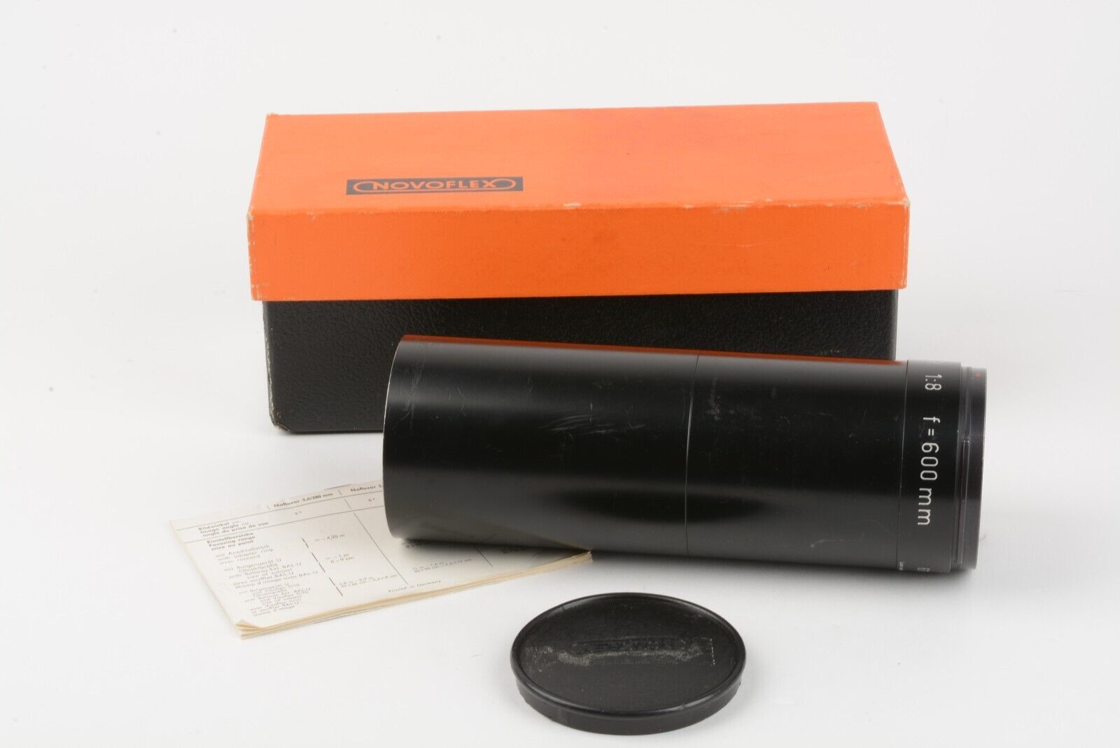 Novoflex Noflexar 600mm F8 Lens only (No Grip), w/Cap, Box – RecycledPhoto